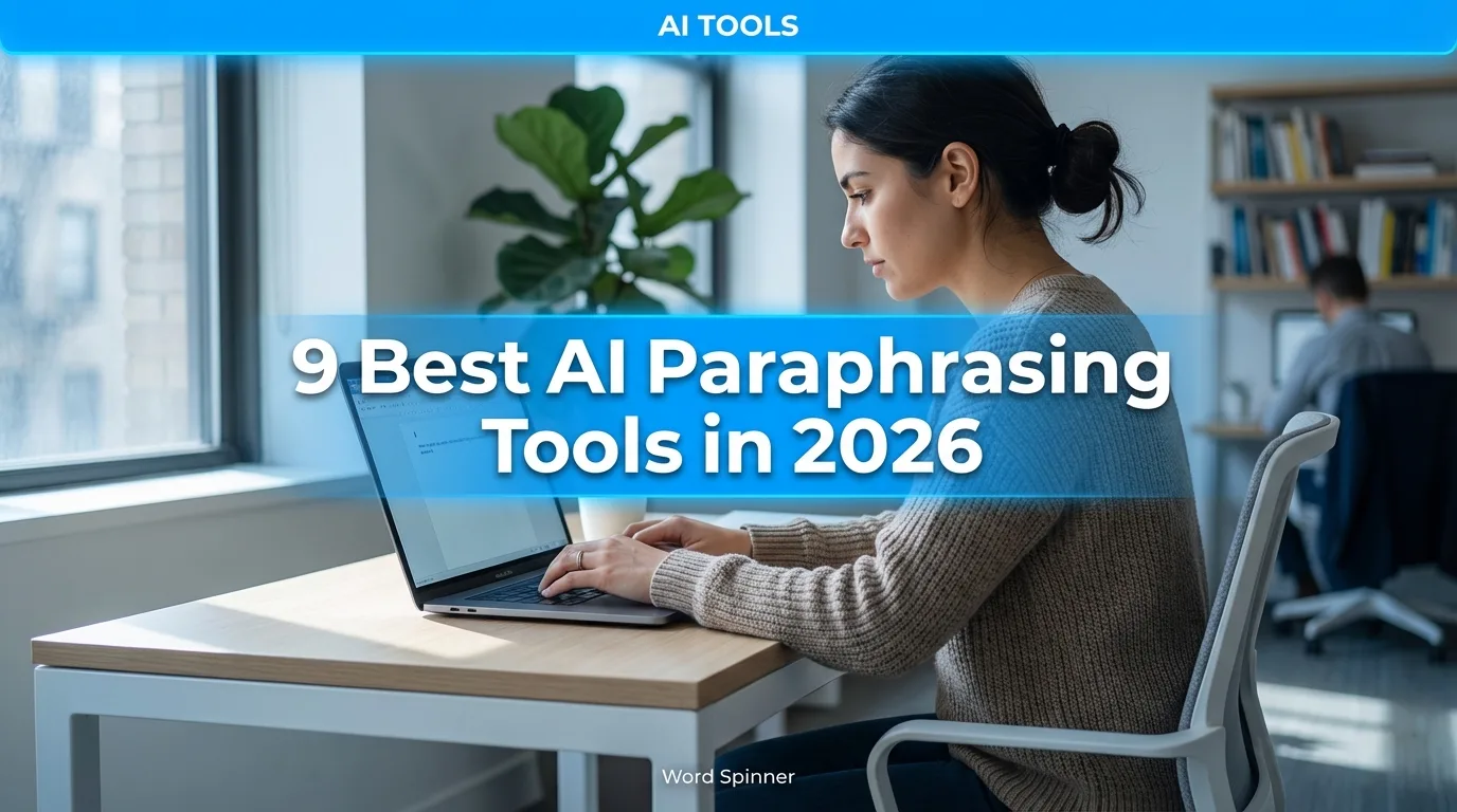9 Best AI Paraphrasing Tools in 2026 (Tested for Human Score)